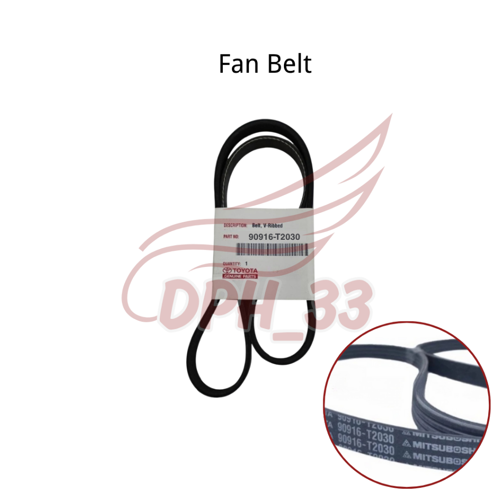 Toyota Fan Belt 90916-T2030 / 99364-3124 4PK1240 for Toyota Vios NCP150 ...
