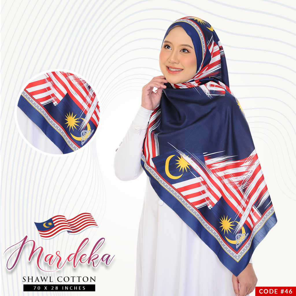 *Merdeka Arrival 2025* Merdeka Tudung Shawl Cotton by KM Fashion Square ...