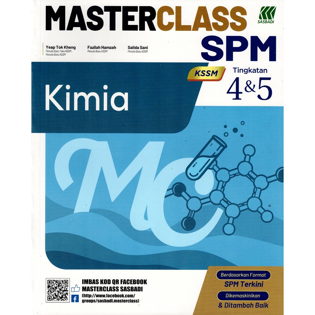 BUKU RUJUKAN ( 2025 ) : MASTERCLASS SPM KIMIA TINGKATAN 4&5 KSSM ...