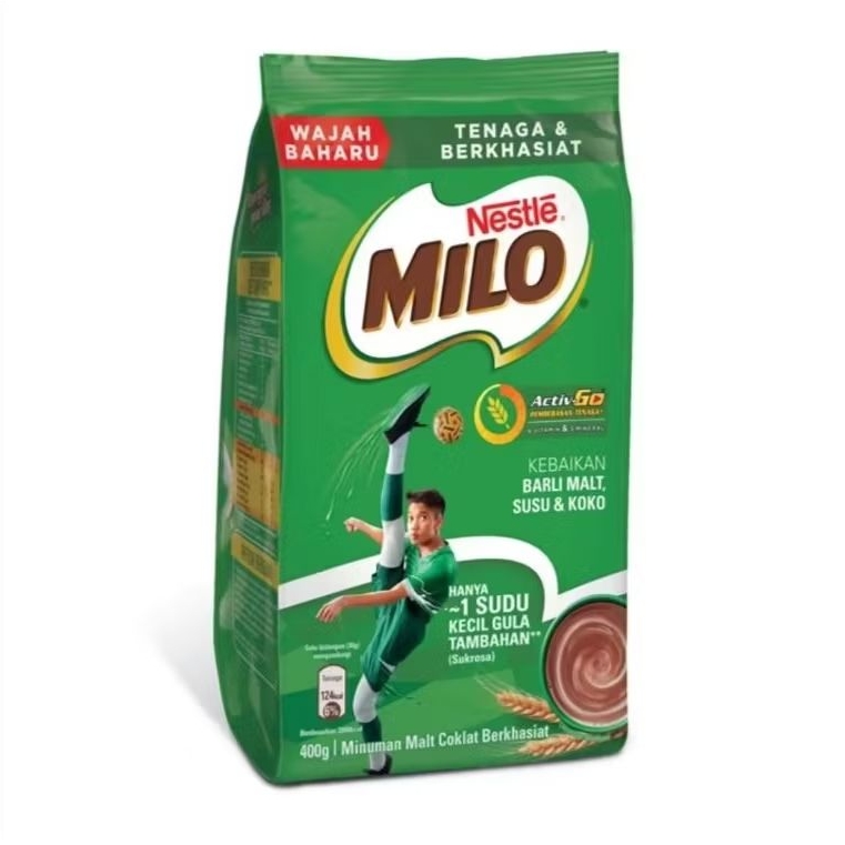 Nestlé MILO® Original 200g / 400g | Tenaga & Berkhasiat | Less Sugar Malt Chocolate Drink ...
