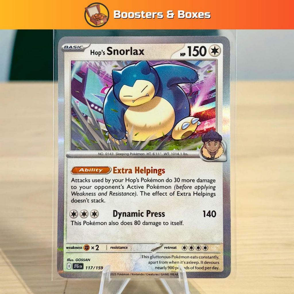 Hop's Snorlax (117/159) [Scarlet & Violet: Journey Together] | Shopee ...