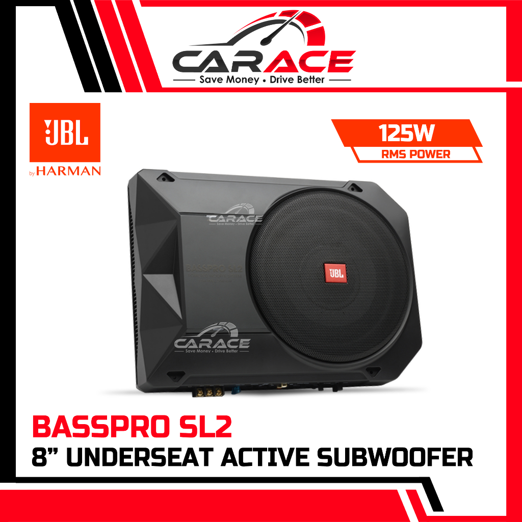 JBL Basspro SL2 Underseat Active Subwoofer Powered Woofer Included ...