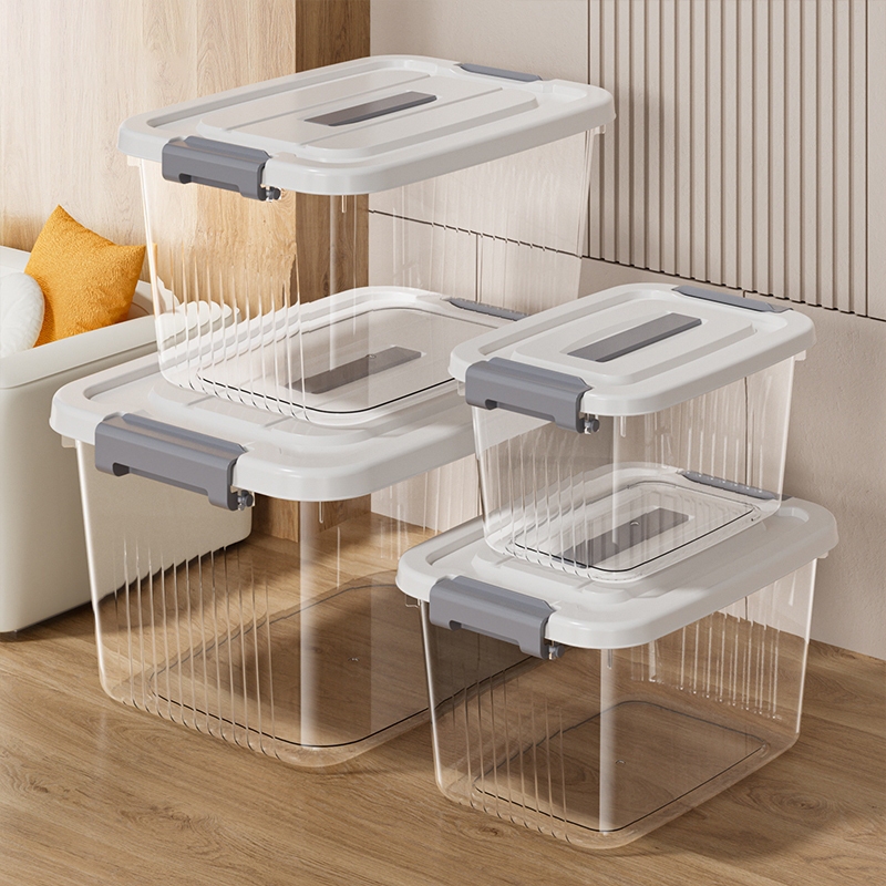 Storage Box Transparent Kotak Simpanan roda/Storage Box with wheels ...