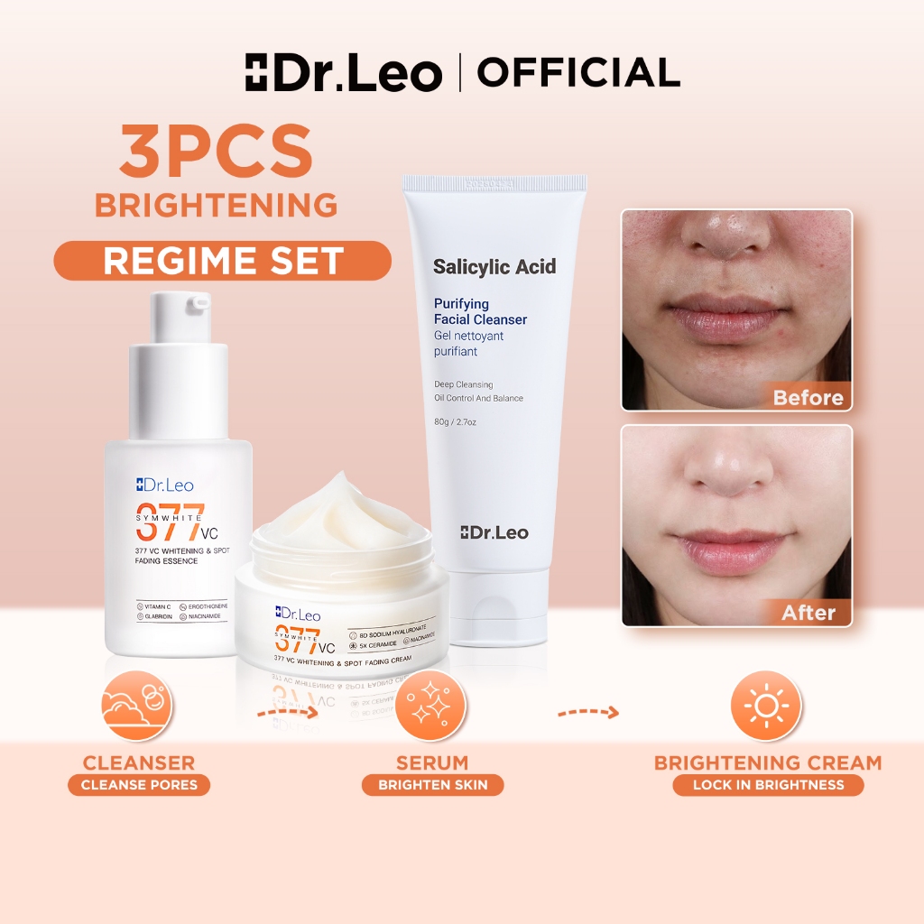 Dr.Leo Dark Spot 377 Whitening Moisturizer+Serum+Salicylic Acid ...