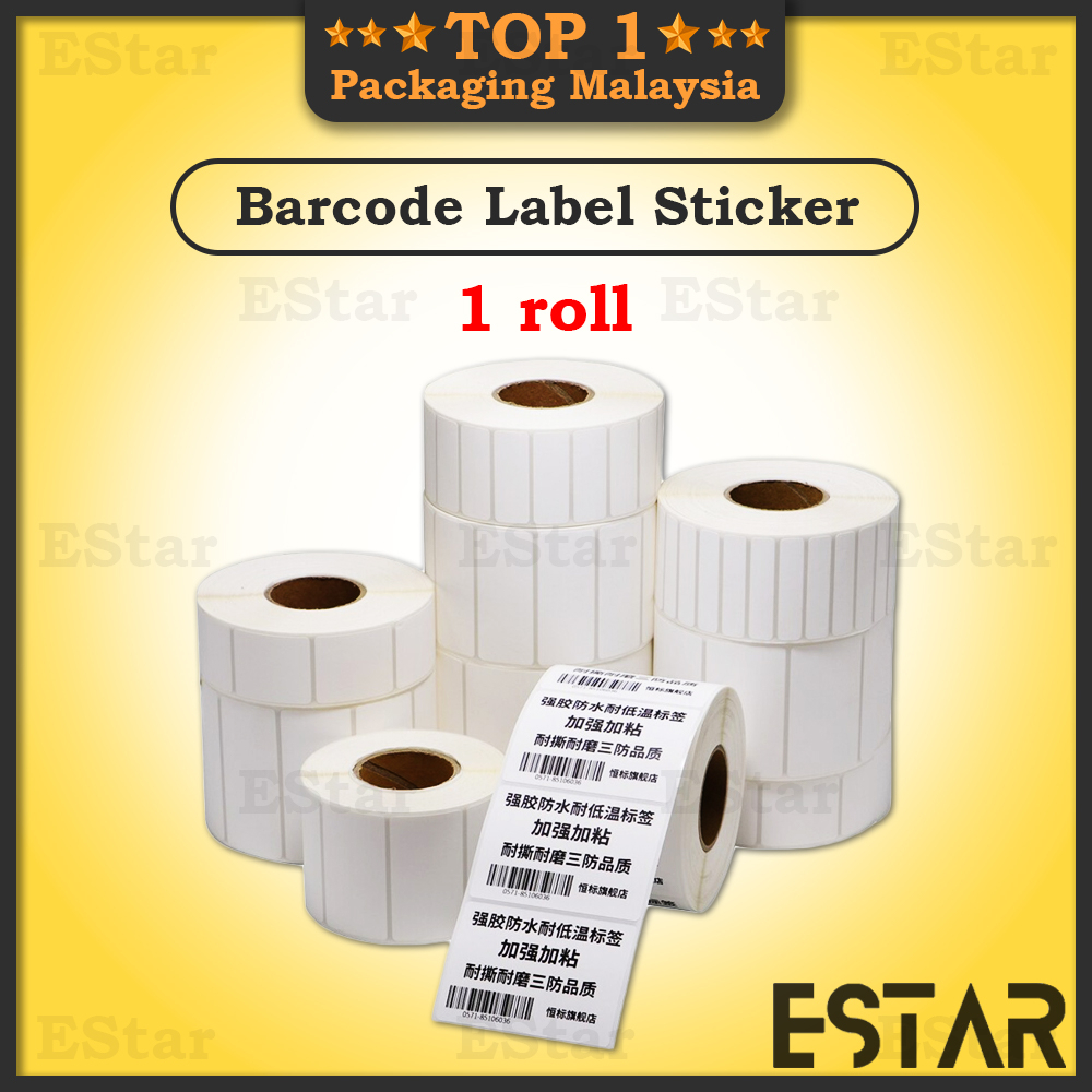 21 Size Barcode Label Sticker Price Tag Thermal Label Sticker Product ...