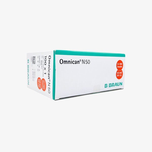 Omnican N50 insulin syringe 0.5ml/50iu 100's(1 box) | Shopee Malaysia