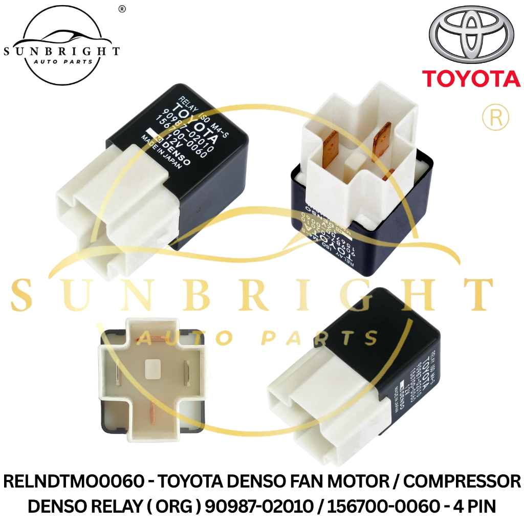 TOYOTA DENSO FAN MOTOR / COMPRESSOR DENSO RELAY ( ORG ) 90987-02010 / ...