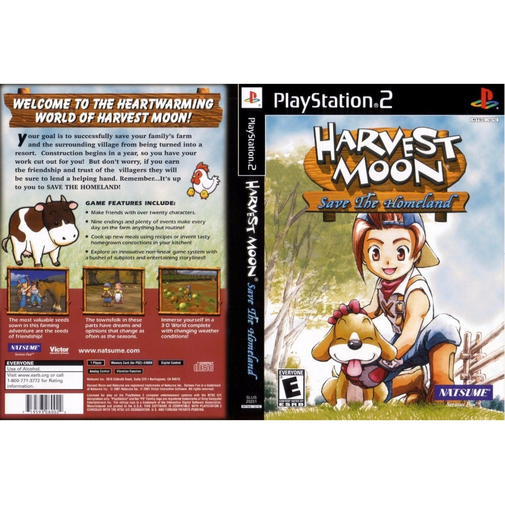 PS2 CD DVD Harvest Moon Save The Homeland | Shopee Malaysia