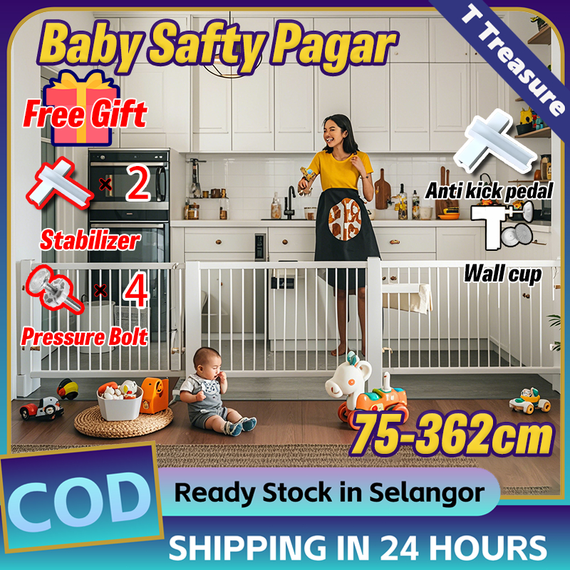 Pagar Baby Safety Baby Gate Fence Spenghadang Baby With Lock Pagar ...
