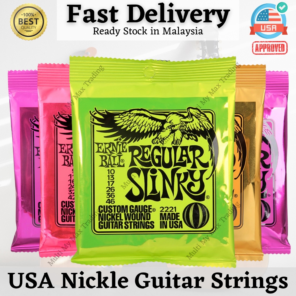 1 Set Ernie Ball Strings Super Slinky Electric Guitar String Nickel ...