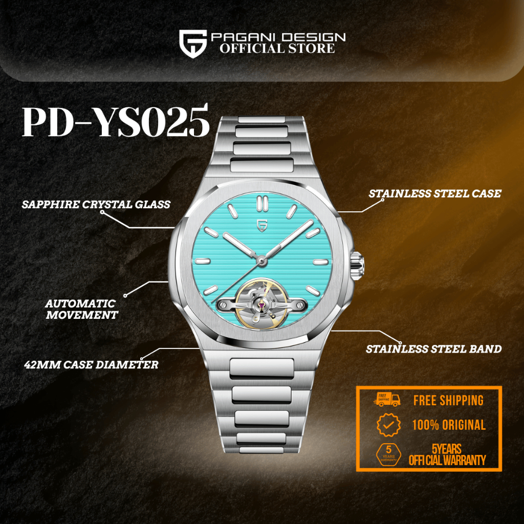 [PAYDAY MEGA SALE!]Pagani DesignJam Tangan Lelaki Men's Stainless Steel Automatic Watch PD-YS025 ...