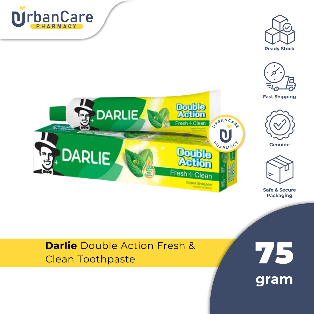 Darlie Double Action Fresh & Clean Toothpaste 75g | Shopee Malaysia