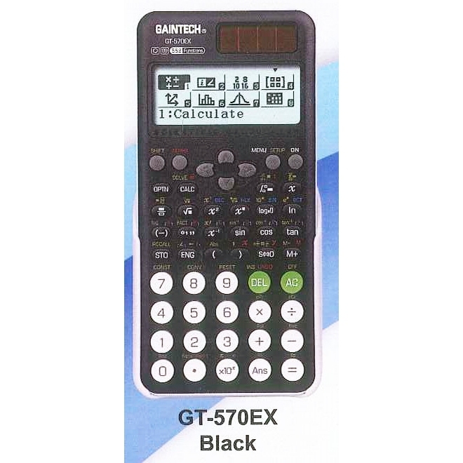 GAINTECH GT-570EX BLACK SCIENTIFIC CALCULATOR | Shopee Malaysia