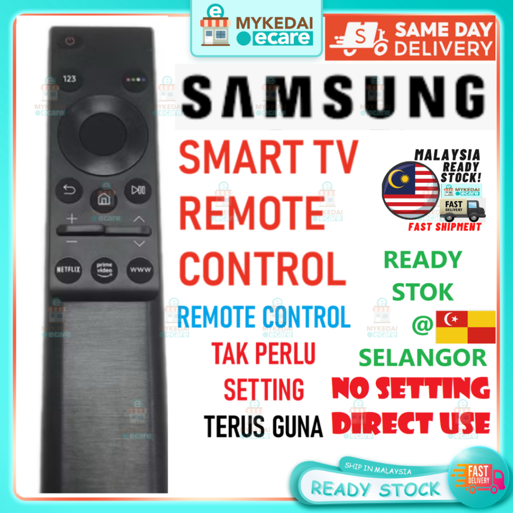 SAMSUNG Smart TV Remote Control BN59-01358D Samsung Prime Video Netflix Remote Control ...