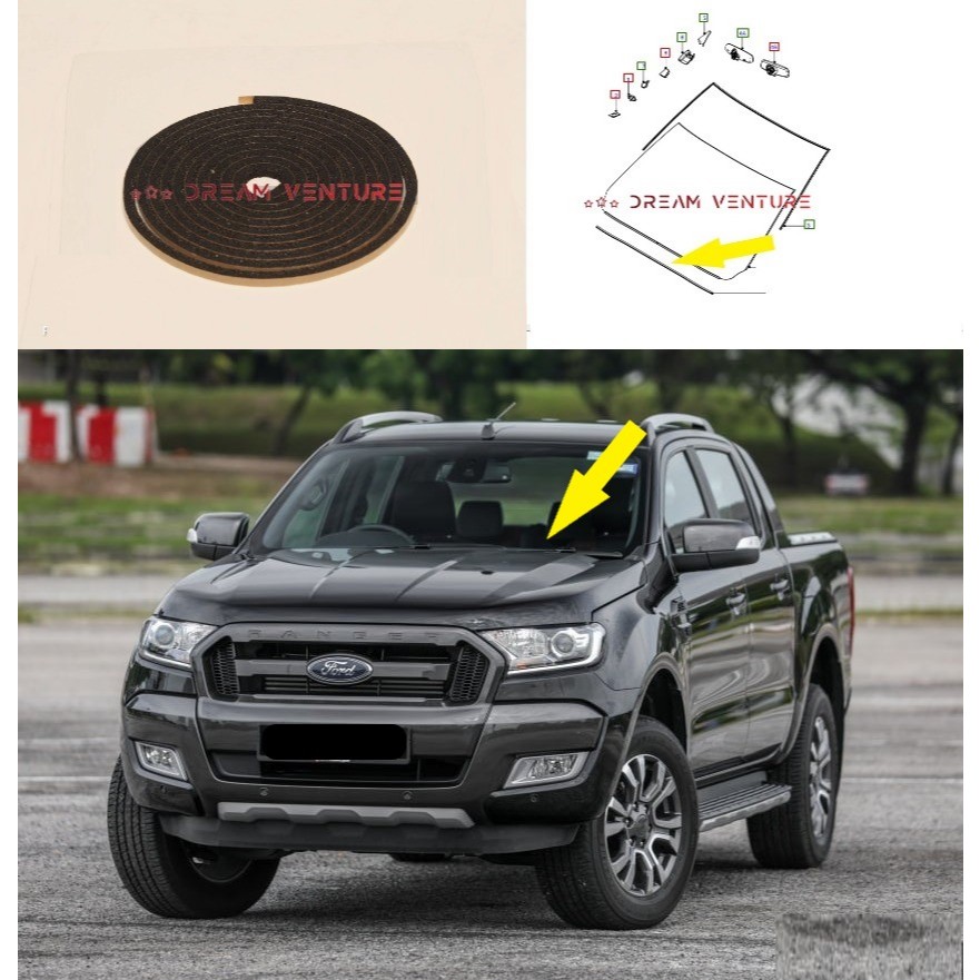 ORIGINAL FORD RANGER T6 T7 T8 2012 - 2021 FRONT WINDSCREEN GLASS LOWER ...