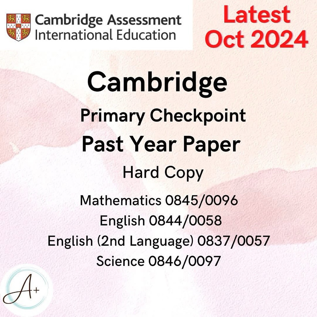 Cambridge Primary Checkpoint Past Year Paper + Answer | Hardcopy | Year ...