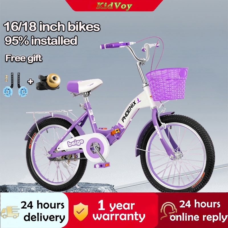 in stock basikal budak Kids Bike16/18 Inch Kids bicycle With training ...
