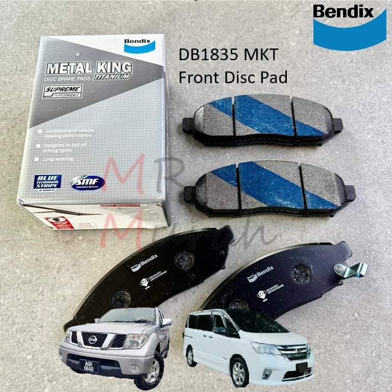 Original Bendix DB1835 Nissan Navara D40, Serena C26 Front Disc Pad Metal King (Depan) | Shopee ...