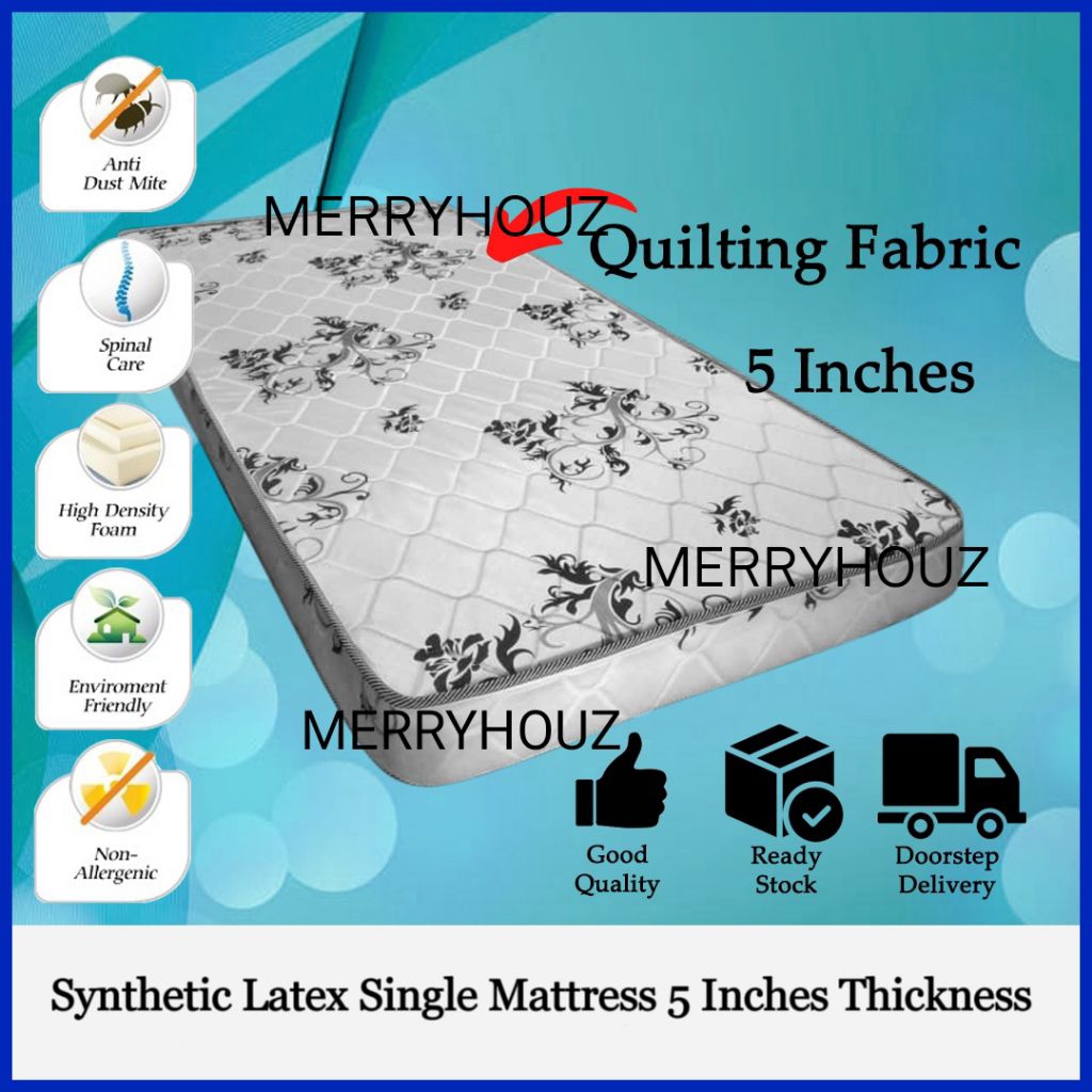 Ready Stock 🔥Free Shipping Voucher🔥Tilam Single Synthetic Latex /Rebond ...