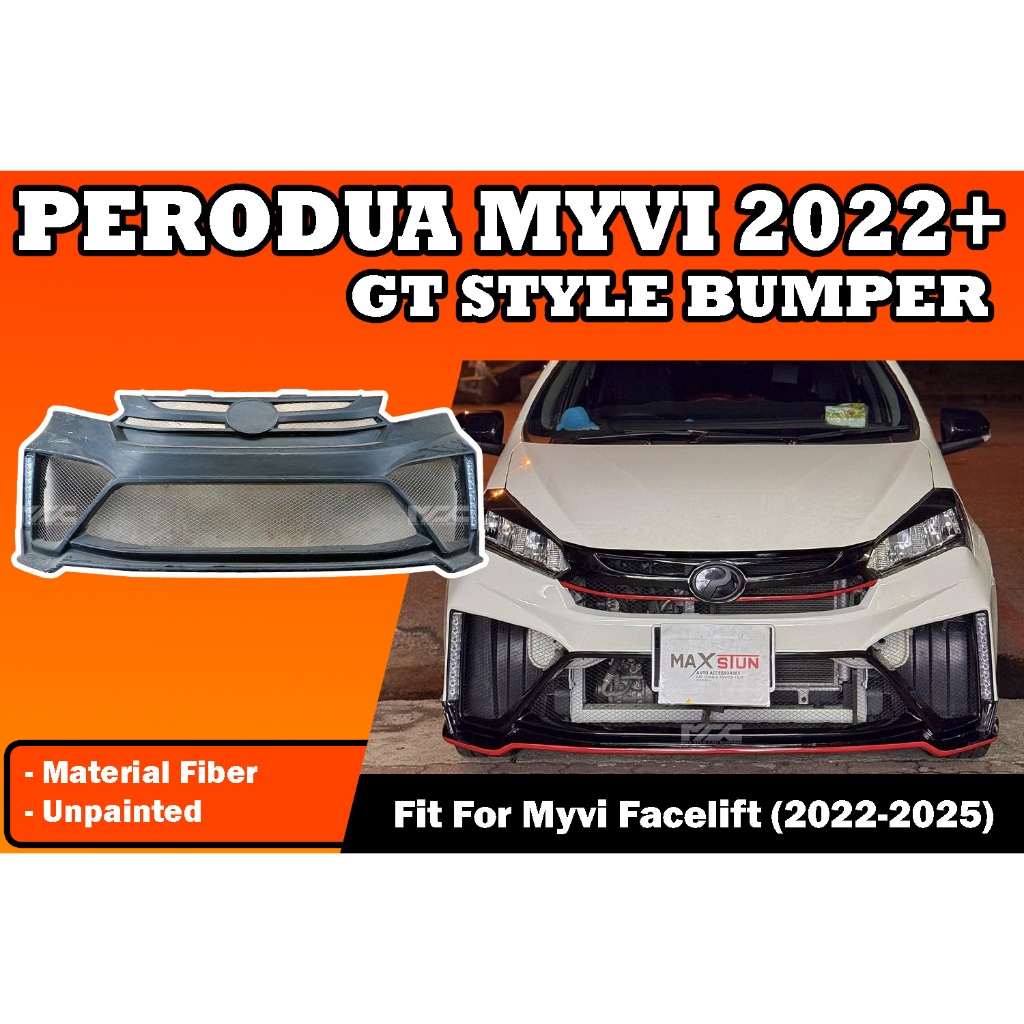 PERODUA MYVI FACELIFT GT FRONT BUMPER DEPAN MYVI GEN3 G3 NEW MYVI GT ...