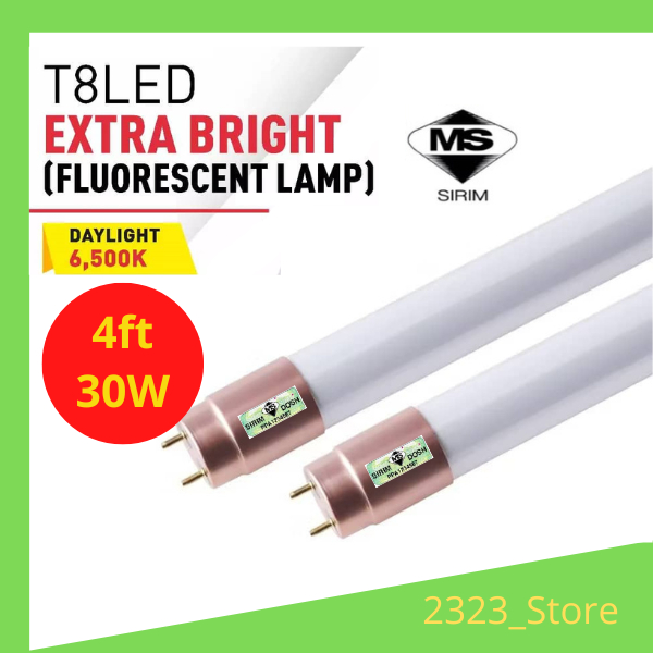 LED T8 Extra Bright 20W 30W 4FT Light Tube Lampu Kalimantang Terang Dinding Siling Wall Ceiling ...