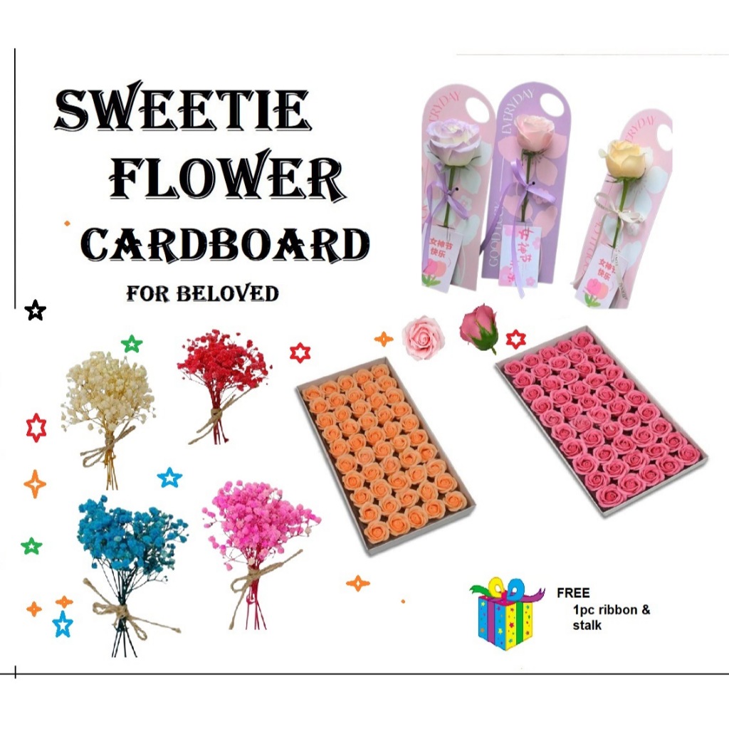 ( Stok Sedia )Kadbod kad bagi bunga sabun kering | Shopee Malaysia