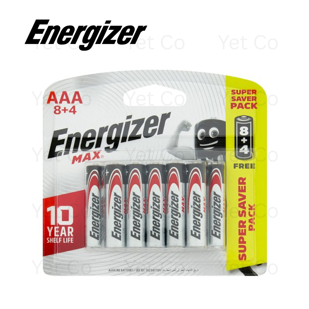 100% ORIGINAL Energizer Max AAA Alkaline Batteries (12pcs/pack ...