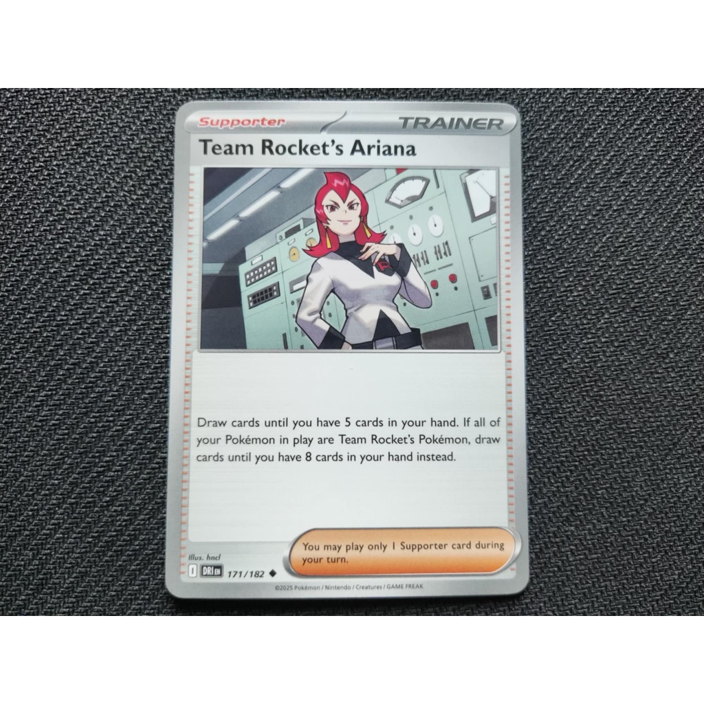 Pokemon TCG - Trainer Card - Supporter - Team Rocket's Ariana | Shopee ...