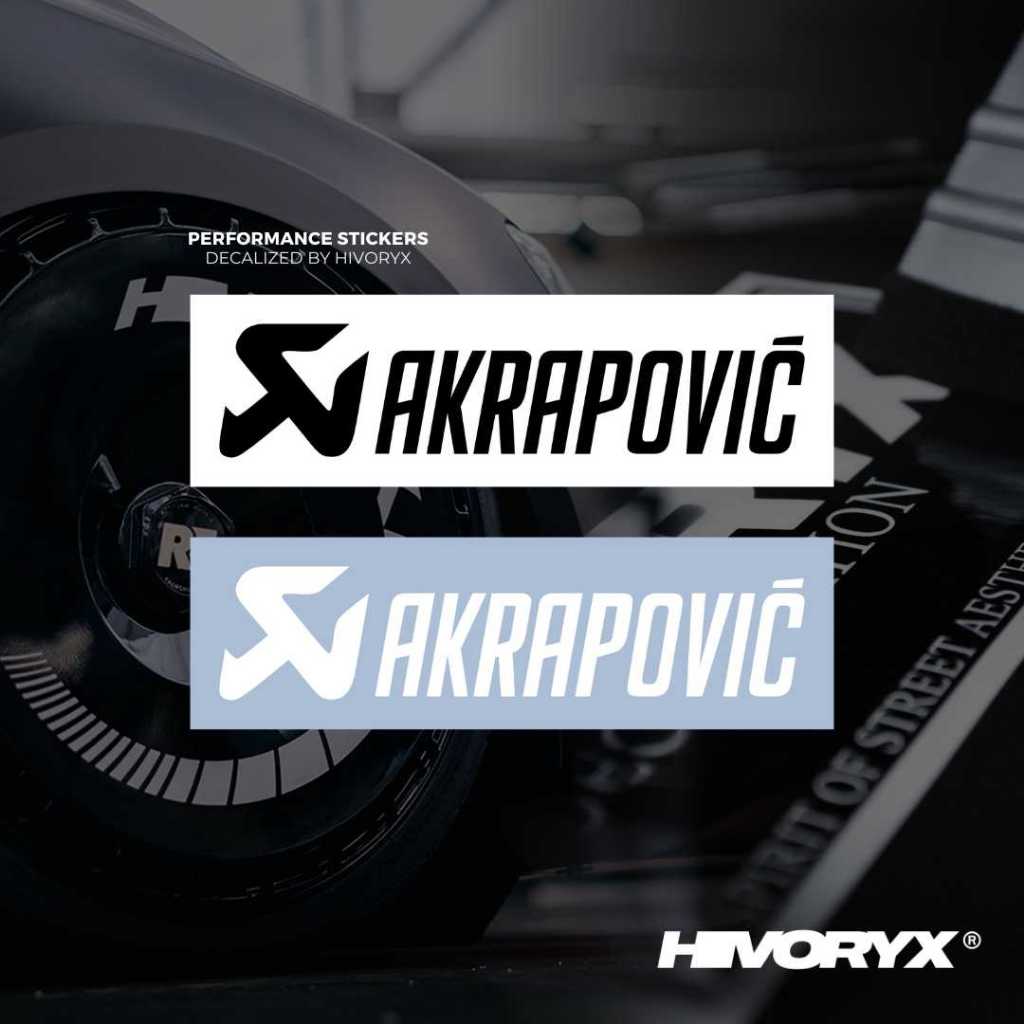 「AKRAPOVIC」PERFORMANCE MODIFICATION SERIES CAR DECAL AUTOMOTIVE DIE-CUT ...