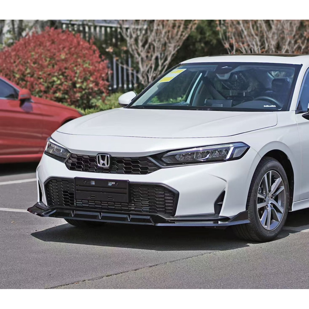 Honda Civic FE Facelift Front Lips Gloss Black | Shopee Malaysia