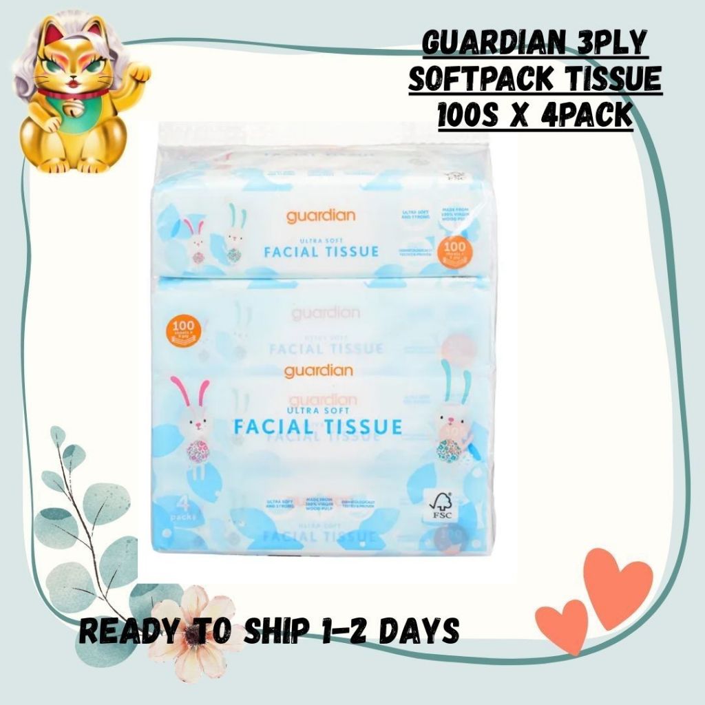 Guardian 3Ply Softpack Tissue 100S X 4Pack | Shopee Malaysia