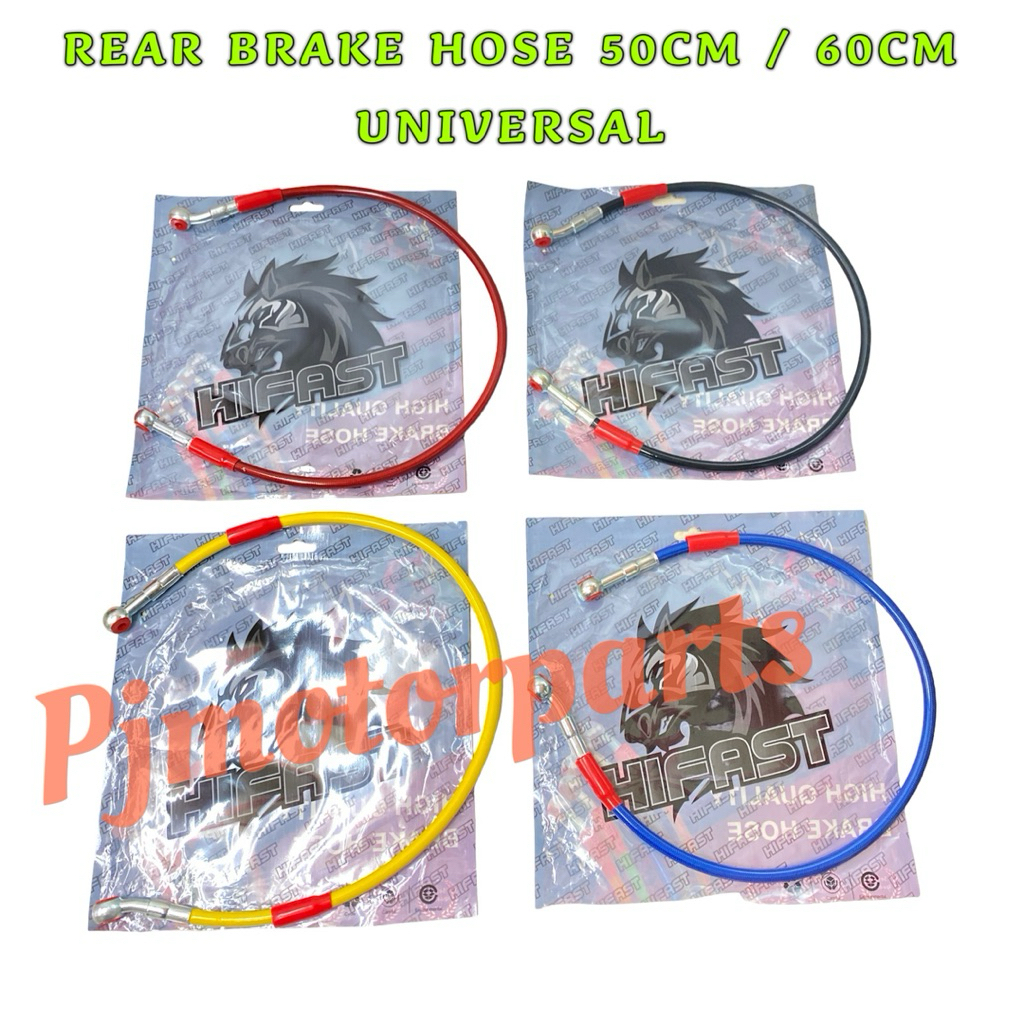 UNIVERSAL 50CM 60CM RACING REAR BRAKE HOSE BELAKANG DISC BREK PIPE PAIP ...