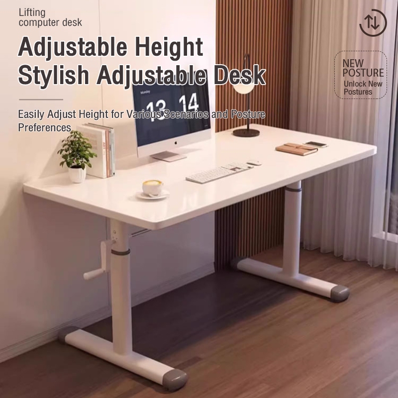 Meja Gaming Table Lifting Table Adjustable Table Spacious Office Desk Study Table Computer Desk ...