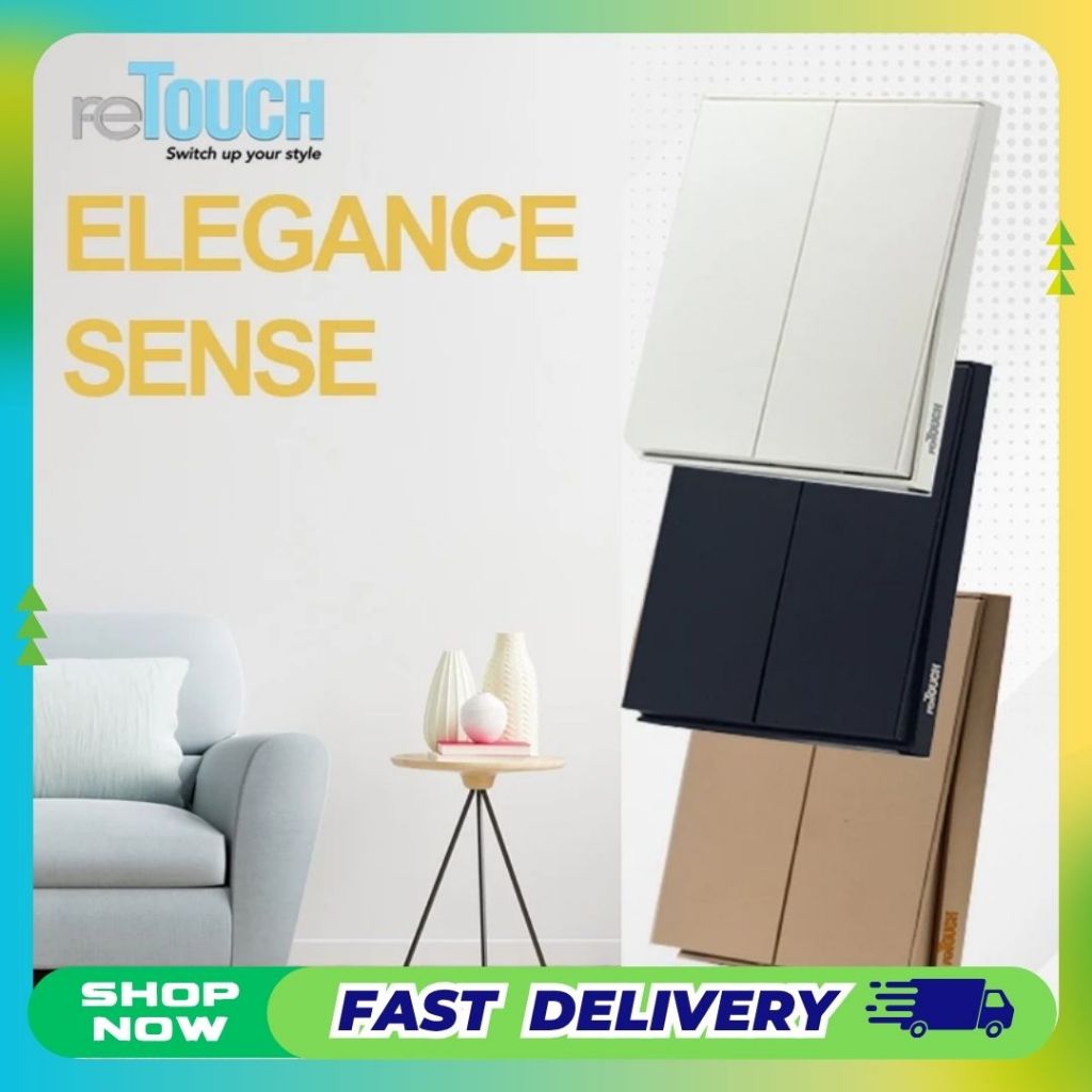 ReTouch Switch Elegance Sense Series | Soket 13A | Suis Butang ...