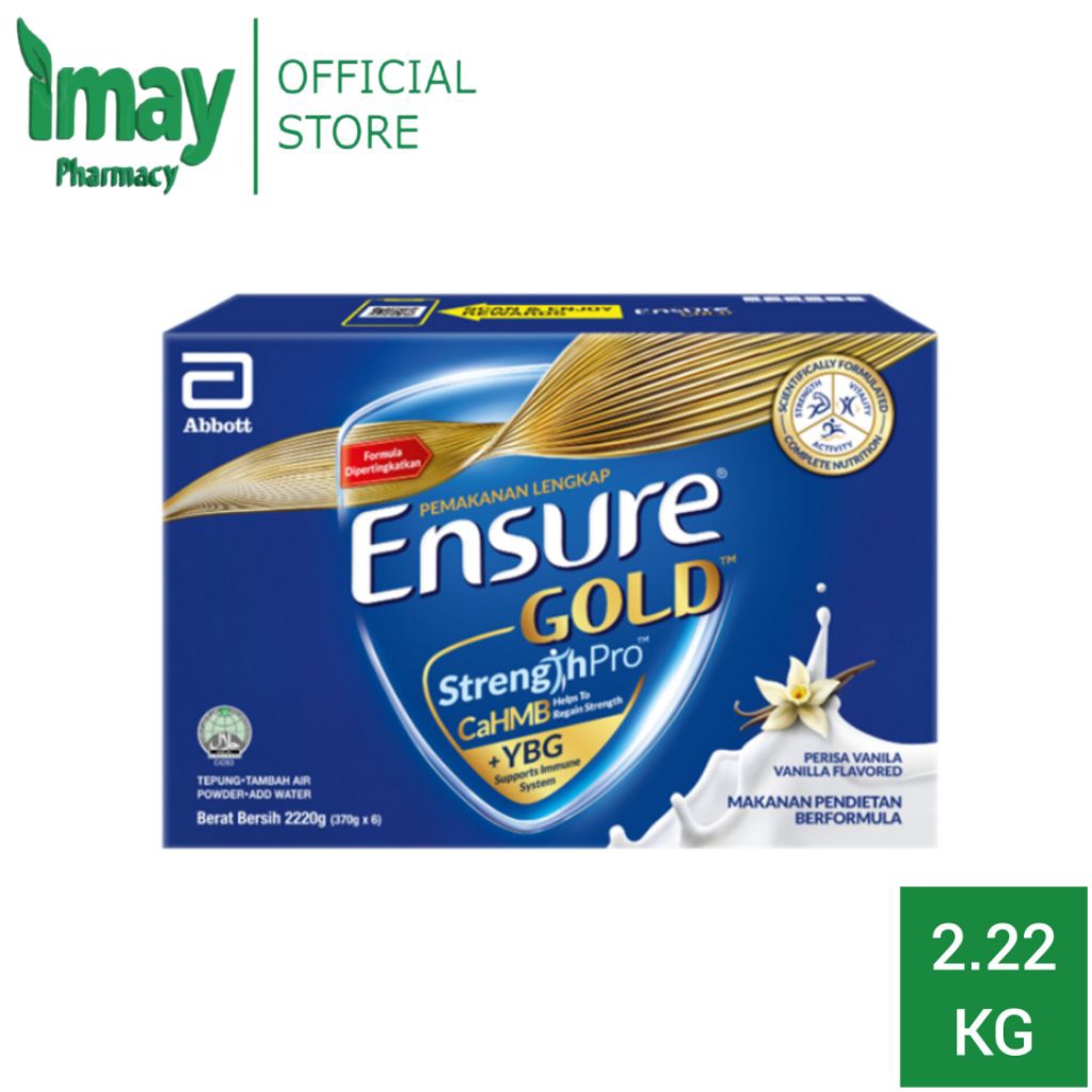ABBOTT Ensure Gold - Vanilla 2.22KG OR 370G | Shopee Malaysia