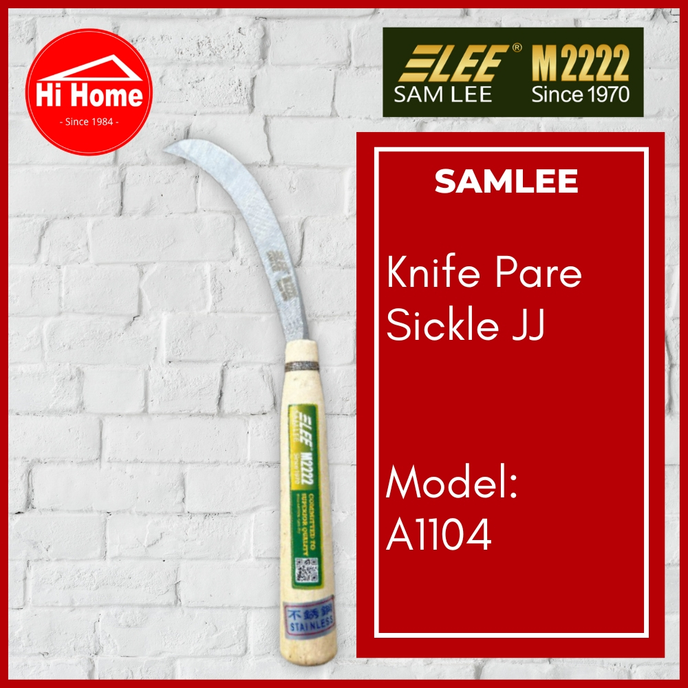 SAMLEE Pare Knife Blade Pisau Kicils Sickle Knife Banana Blade JJ Pisau ...