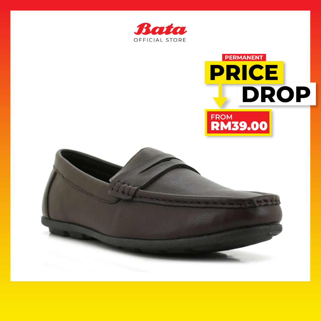 BATA Bian Men Brown / Black Loafers / Moccasin 8314123/8316123 | Shopee Malaysia