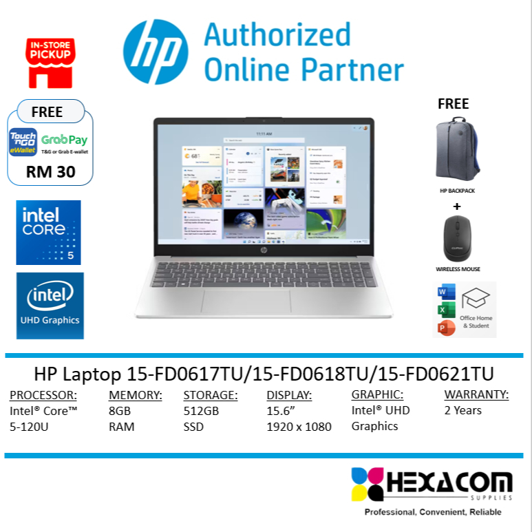 HP 15-fd0617tu/fd0618tu/fd0619tu/fd0621tu Laptop (Core 5-120U/8gb ram ...