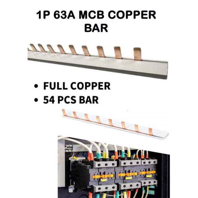 1POLE 63A MCB COPPER BAR COPPER BUSBAR (54) | Shopee Malaysia