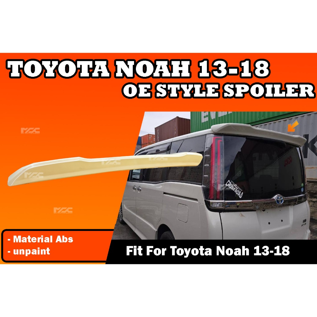 TOYOTA NOAH VOXY 2013-2018 SPOILER REAR TURNK SPOILER TOP SPOILER GLASS ...