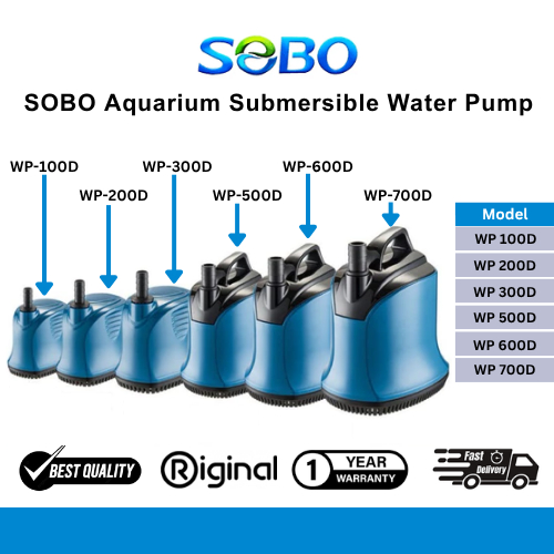 Sobo Submersible Water Pump Low Water Level WP 100D / 200D / 300D ...
