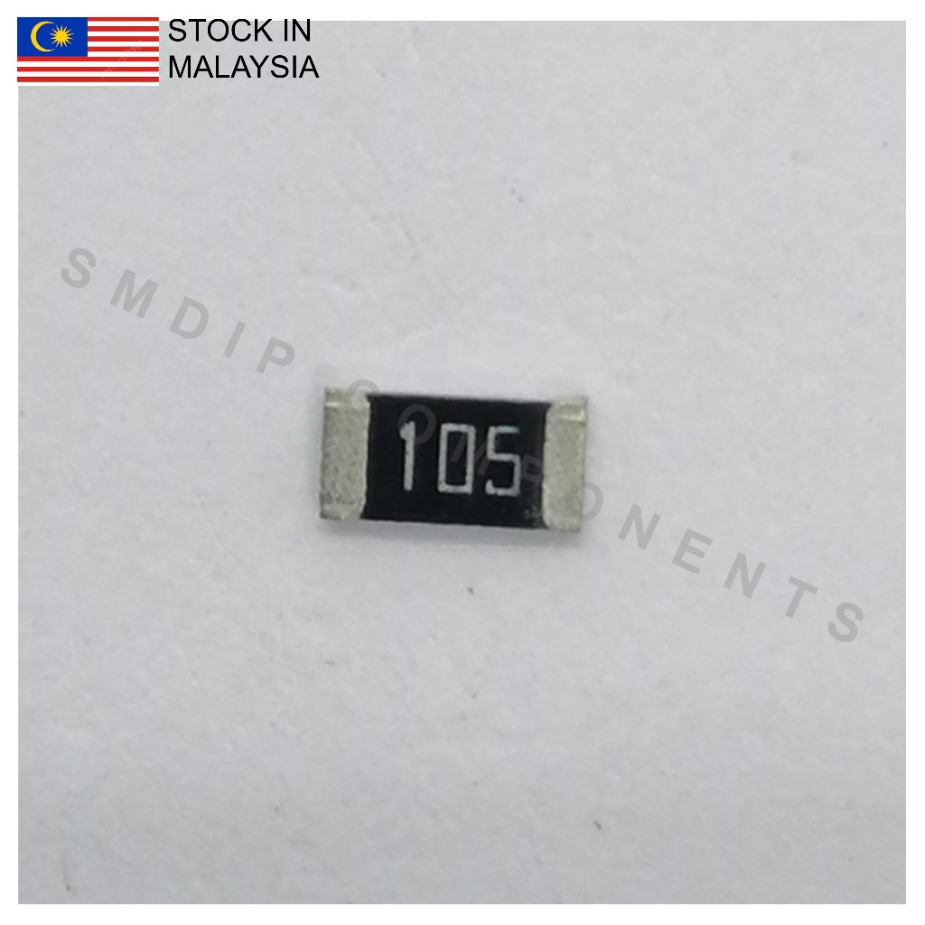10 PCS 1M ±5%, 0805 SMD Resistor (105) | Shopee Malaysia