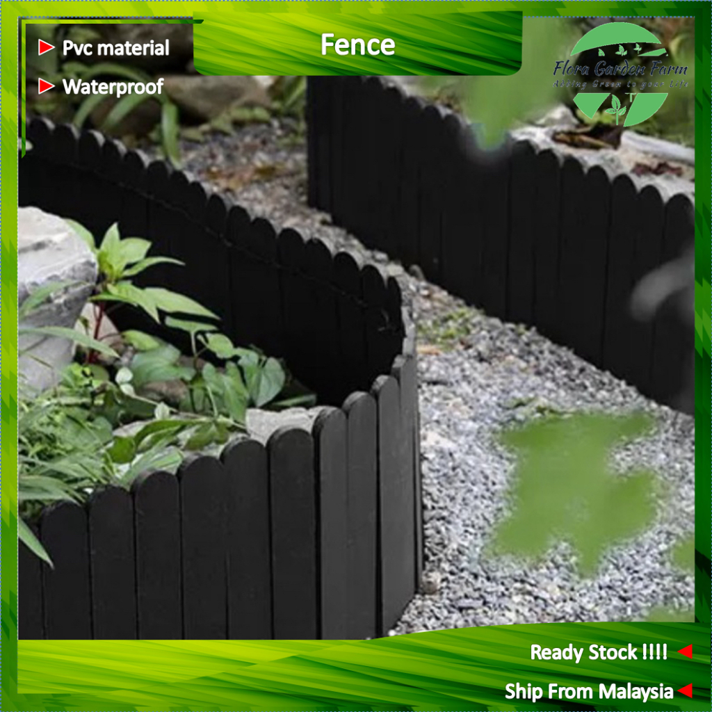 Black Waterproof Pagar Rumah Privasi Garden Partition Garden Fence ...