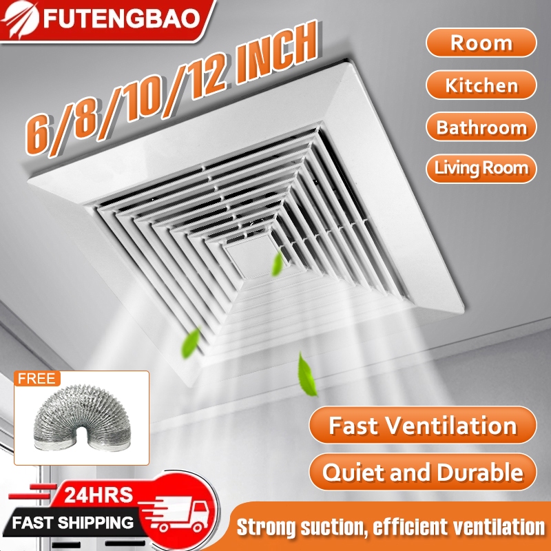 Shutter Ventilation Fan 6" 8" 10" 12"14 inch Room/Kitchen/Bathroom ...