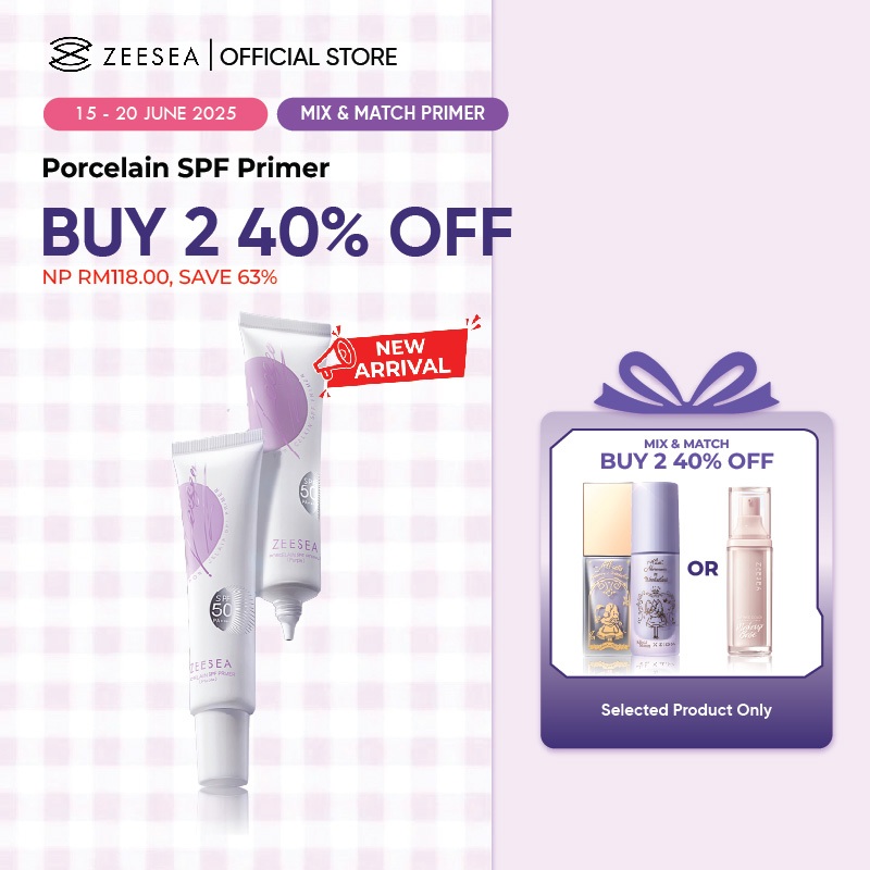ZEESEA Porcelain SPF Primer 滋色瓷感妆前防晒隔离乳 东南亚版 | Shopee Malaysia
