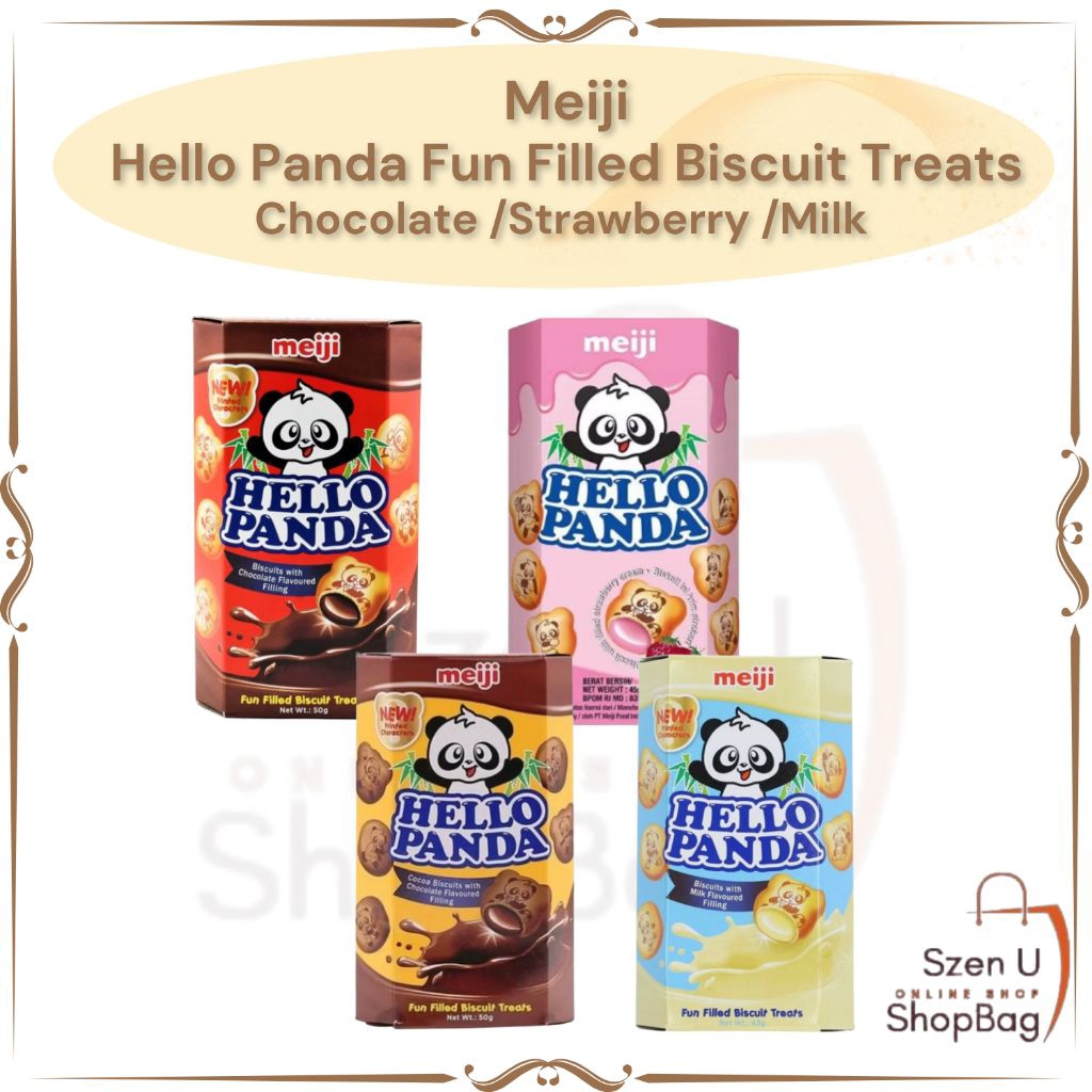Biskut Meiji Hello Panda | Meiji Hello Panda Fun-filled Biscuits 40g ...