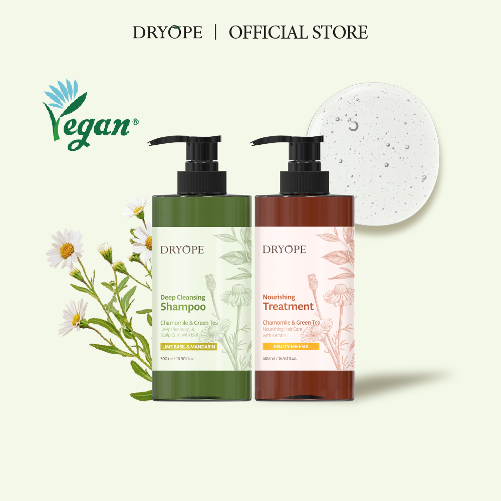 DRYOPE Deep Cleansing & Nourishing Shampoo + Treatment Set | Shopee ...