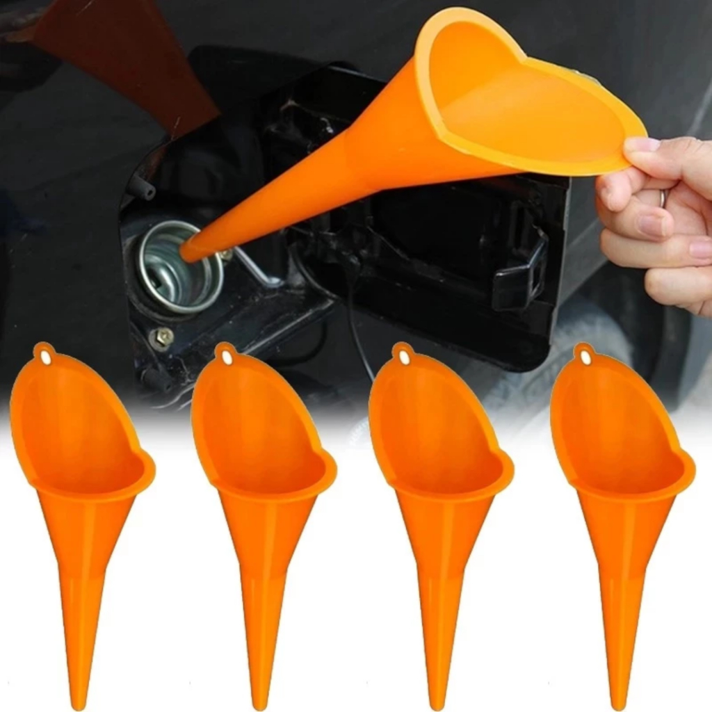 Extra Long Big Mouth Anti Splash Funnel Car Engine Oil Gasoline Liquid ...