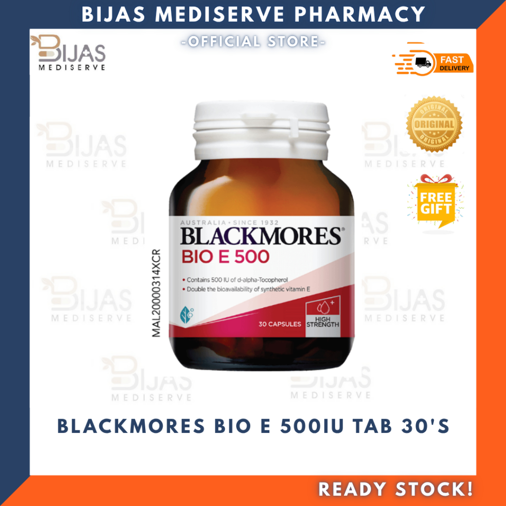 BLACKMORES BIO E 500IU TAB 30'S (EXP:11/2025) | Shopee Malaysia