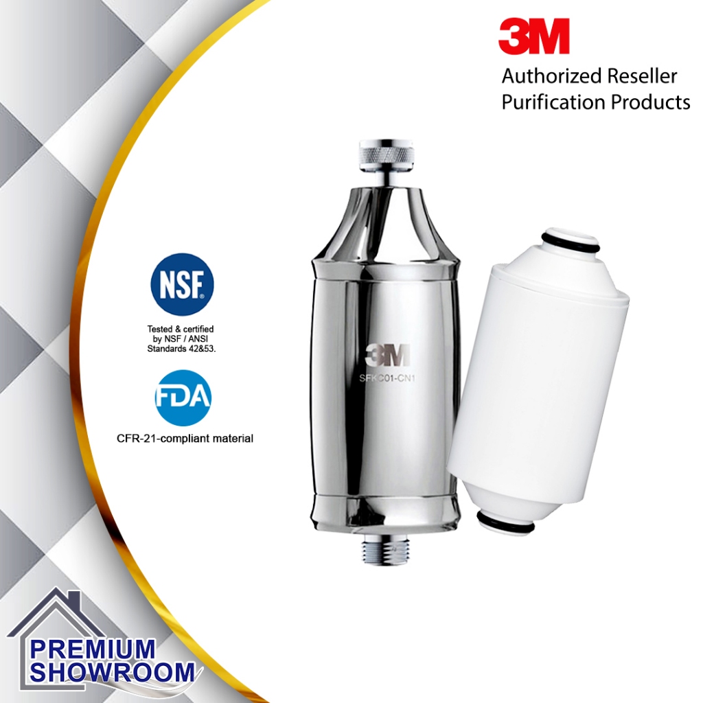 (Reduce Chlorine) 3M Shower Filter SFKC01-CN1 (50,000L Capacity) Tested ...